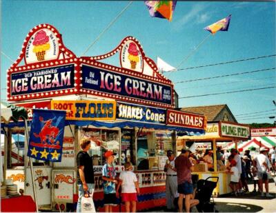 Augusta, New Jersey SUSSEX COUNTY FARM~HORSE SHOW Fair~Ice Cream 4¼X5½ ...