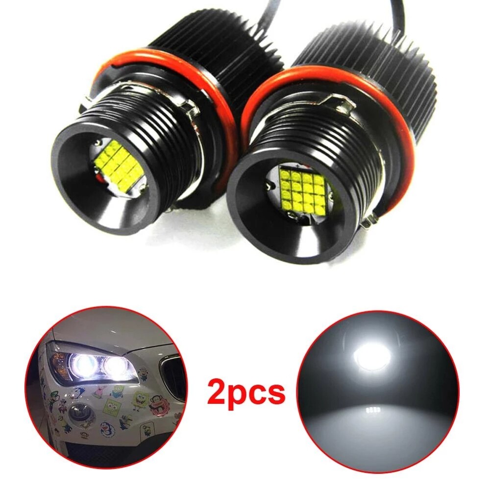 For BMW E39 E60 E63 E65 X3 X5 160W White LED Angel Eyes Halo Ring ...