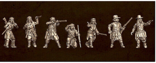 28mm Wild West Miniatures Apache Gang Set of 7 Dead Man's Hand, Fistful ...