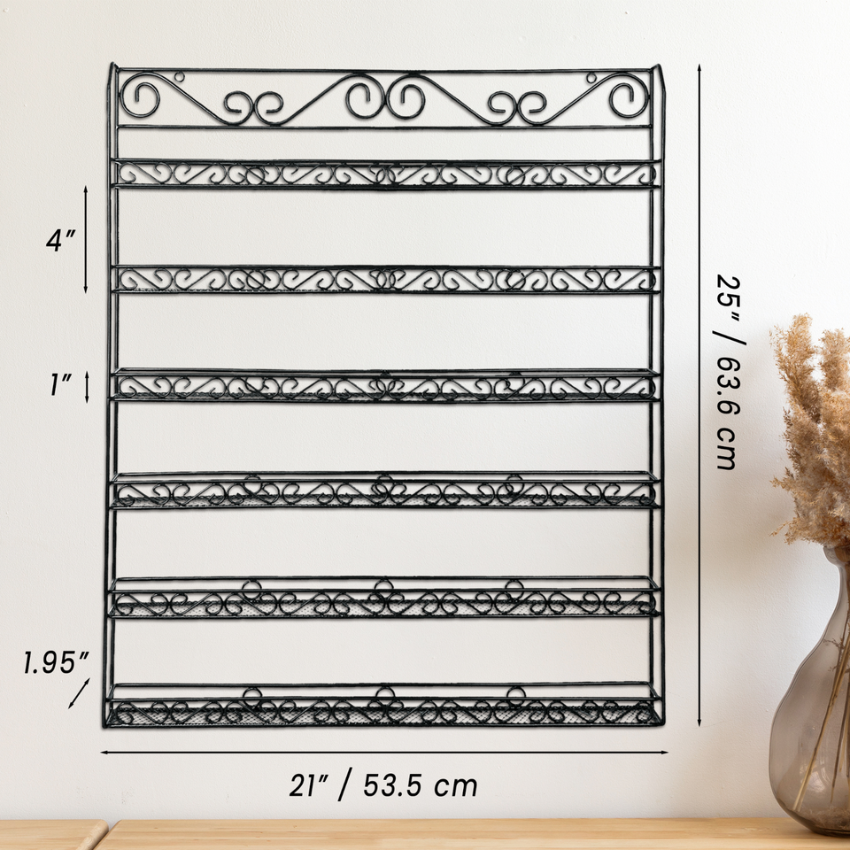 Metal Wire Nail Polish Display Organizer Wall Rack (Hold 90 to 100 ...