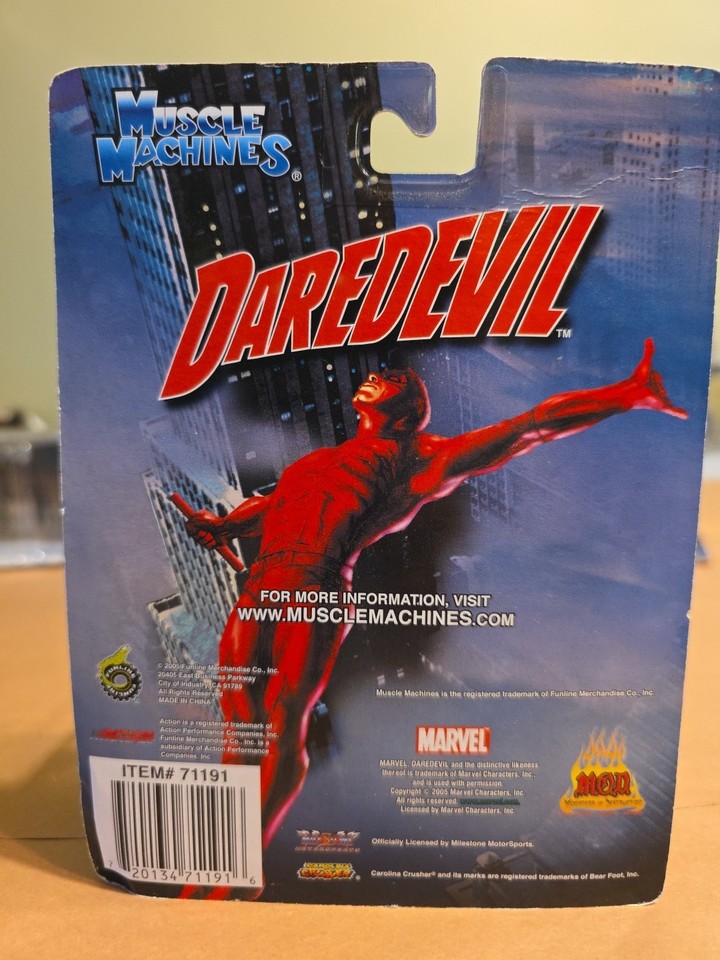 2005 Muscle Machines Marvel Daredevil Monster truck 1:64 Carolina ...
