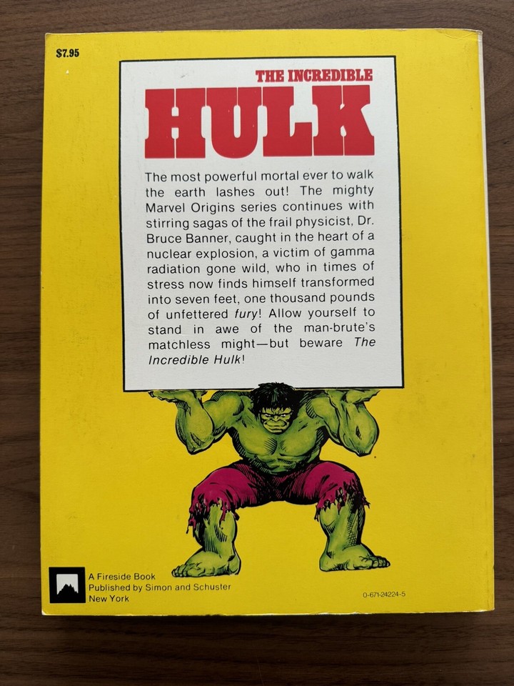 INCREDIBLE HULK by Stan Lee & Jack Kirby SC S&S Fireside | eBay