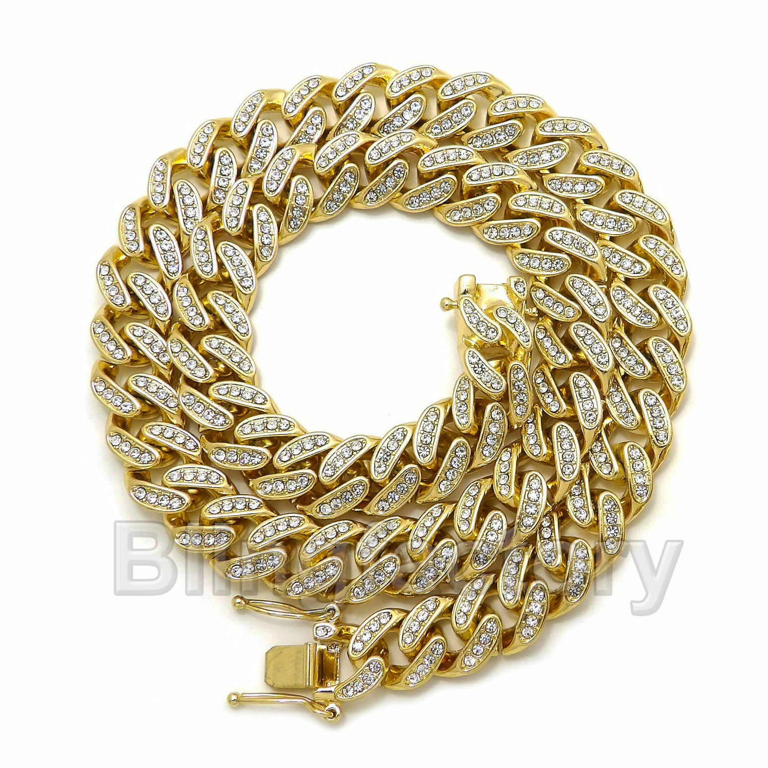 HIP HOP MIGOS LARGE YRN PENDANT & 18" ICED CUBAN CHOKER CHAIN FASHION ...