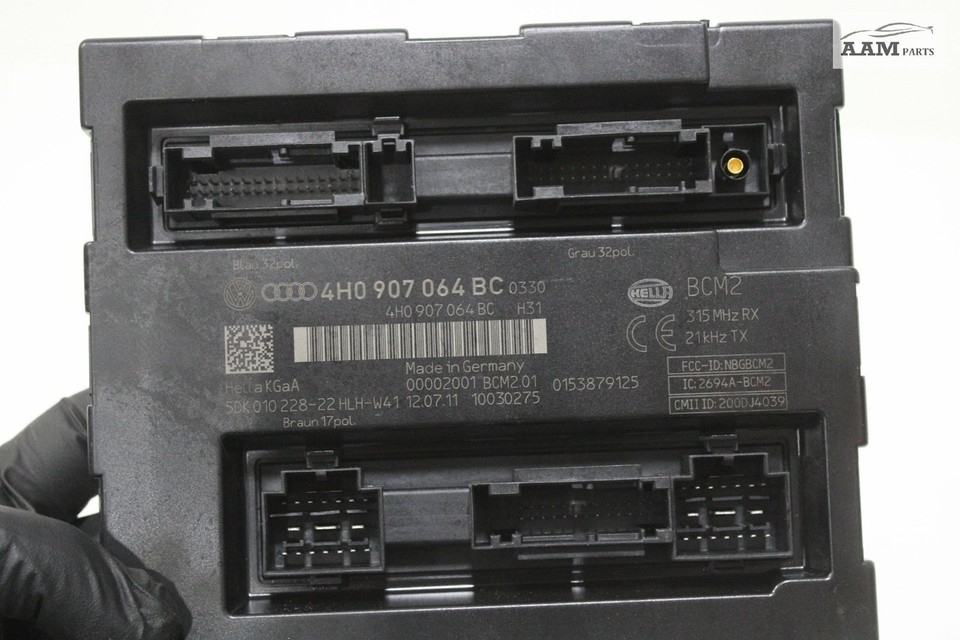 2012-2015 AUDI A6 QUATTRO C7 BCM BODY COMFORT COMPUTER CONTROL MODULE ...