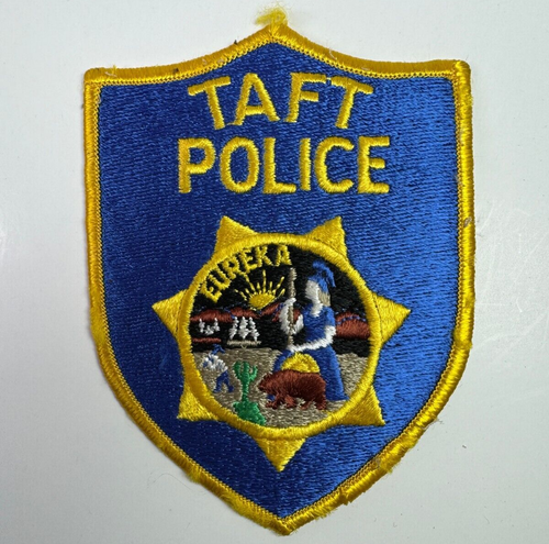 Taft Police California CA Patch K8 | eBay