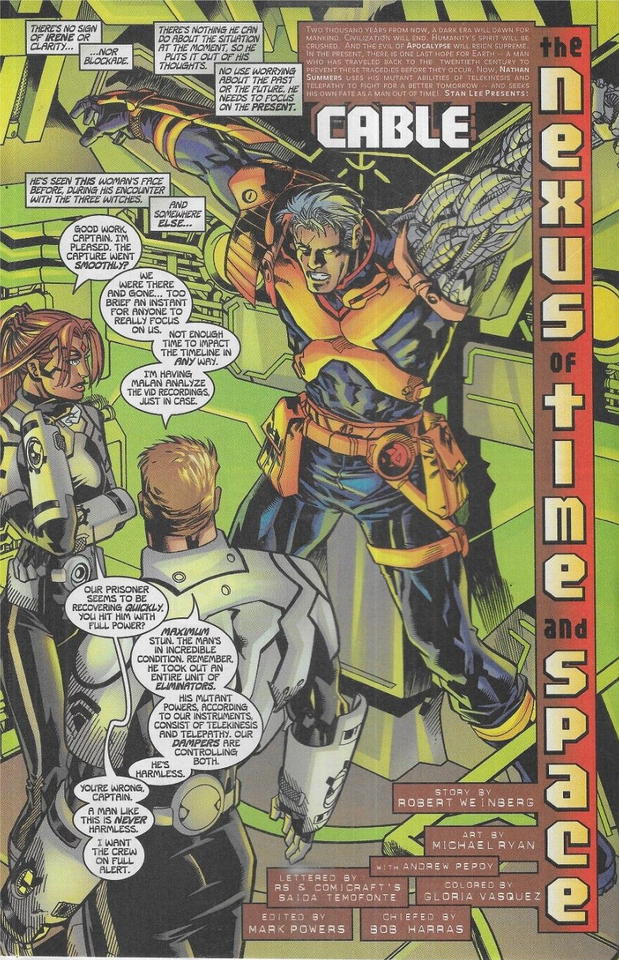 Cable Comic 81 Cover A First Print 2000 Robert Weinberg Michael Ryan ...