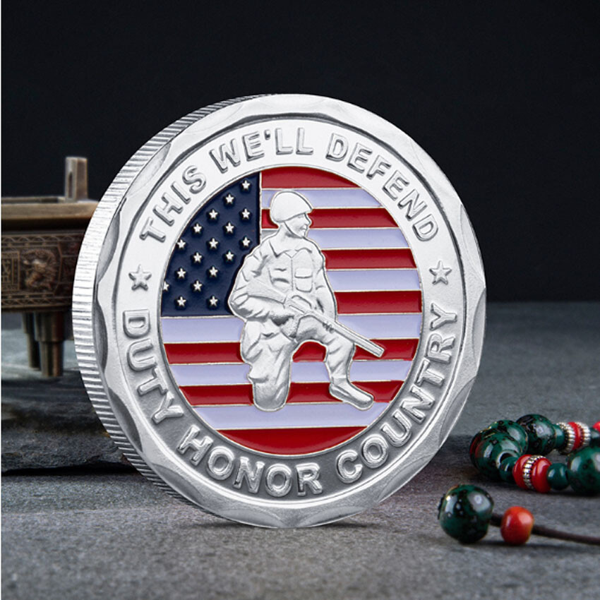 US Military ARMY VETERAN Proudly Served Challenge Commemorative Coin ...