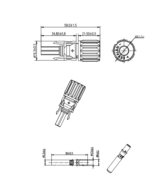 Devalan Stecker Buchse Paar Batterie Anschluß Kupplung Steckverbinder ...