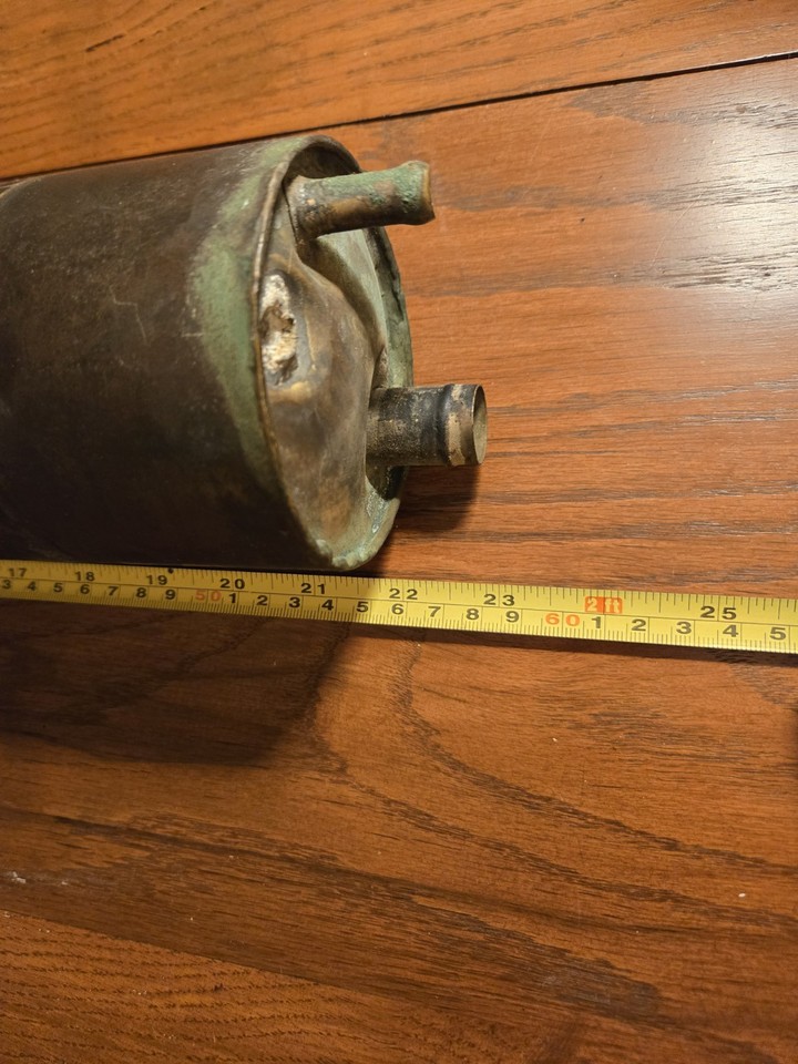 HARRISON COPPER COOLANT EXPANSION RADIATOR TANK OVERFLOW GMC RAT ROD ...