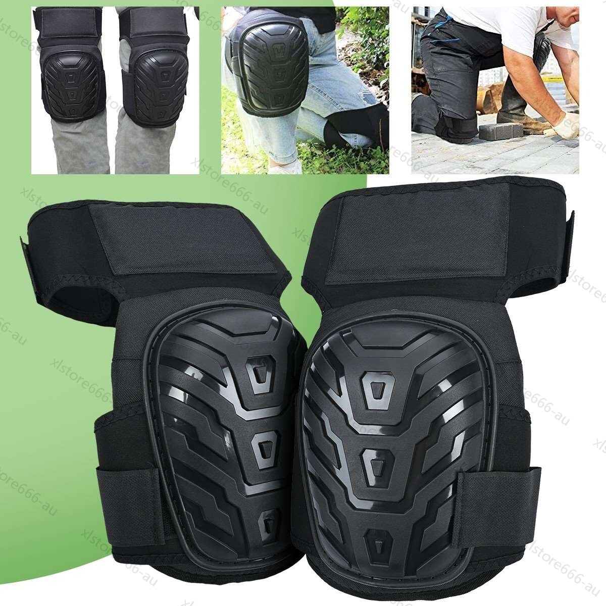 2PCS Knee Pads Construction Professional Work Safety Comfort Gel Leg ...