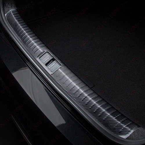 For 2024 Cadillac XT4 Black Leather Inner Rear Bumper Protector Guard ...