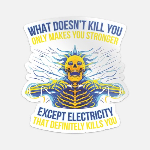 Electrician Electrical Engineer Electricity Quote Sticker Vinyl Car ...