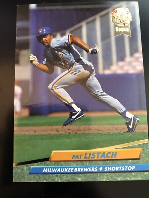 1992 FLEER ULTRA PAT LISTACH BASEBALL CARD ROOKIE #385 Rare | eBay