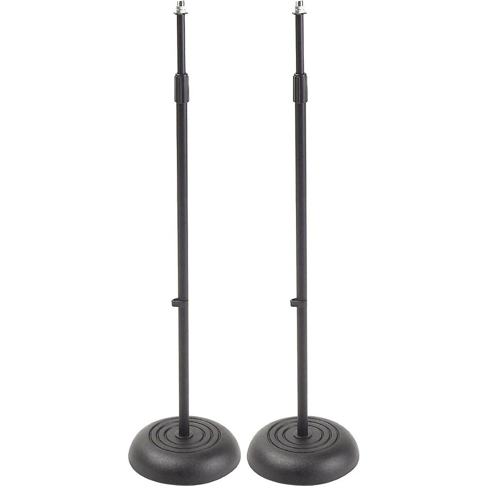 Proline MS235BK Round Base Mic Stand 2 Pack Black | eBay