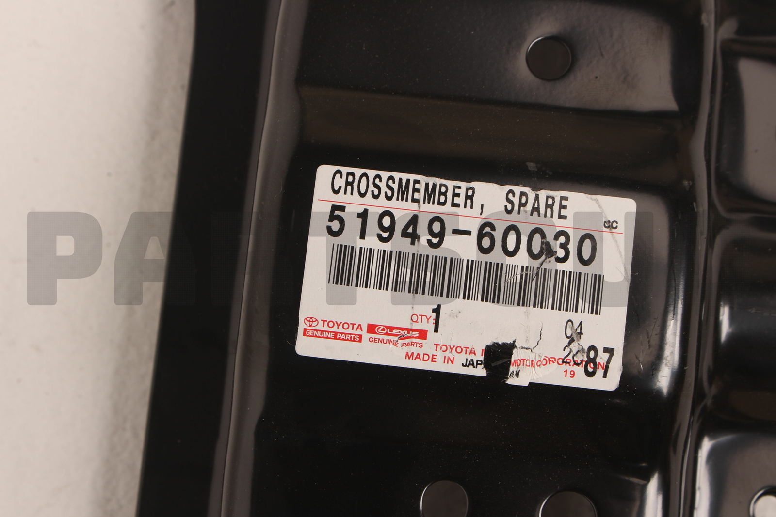 5194960030 Genuine Toyota CROSSMEMBER, SPARE WHEEL CARRIER 51949-60030 ...