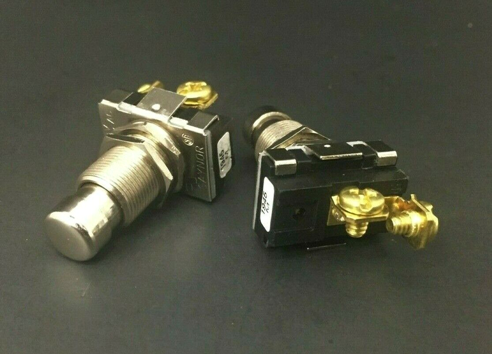 Heavy Duty AC Push Button - OFF Momentary ON Switch, 15A 125V Philmore ...