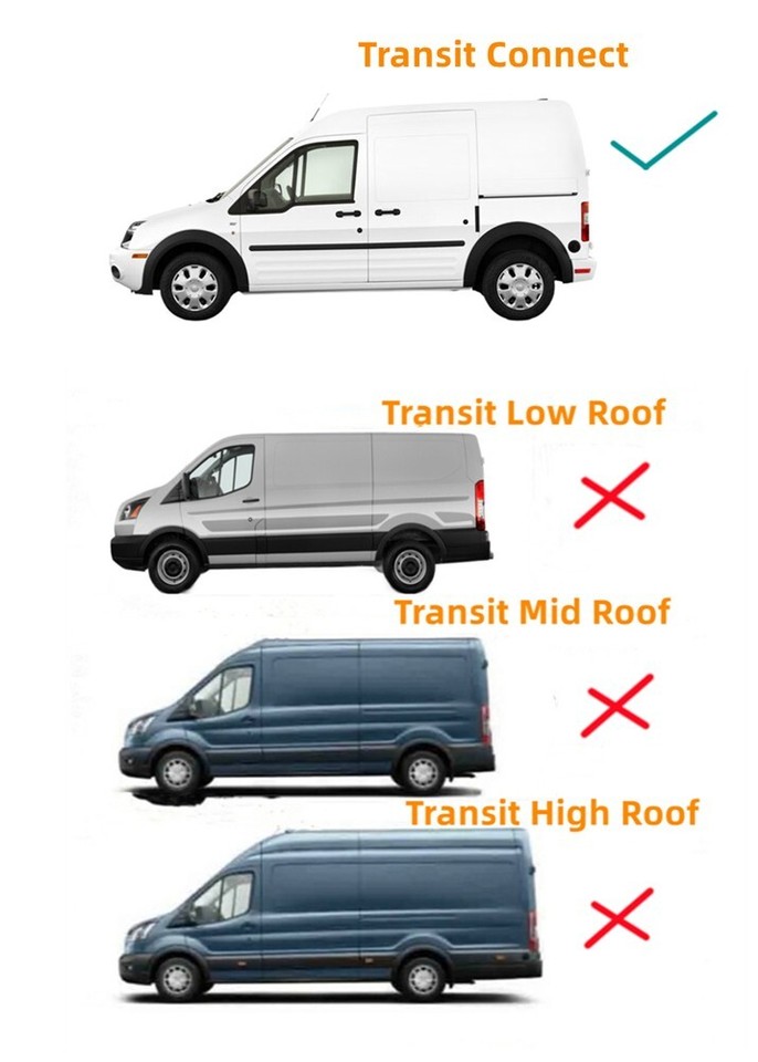 Driver/Left Side Back Window Rear Glass For 10-13 Ford Transit Connect ...