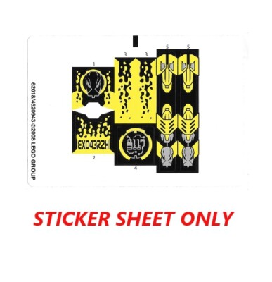 LEGO 8117 - Exo-Force: Storm Lasher - STICKER SHEET | eBay
