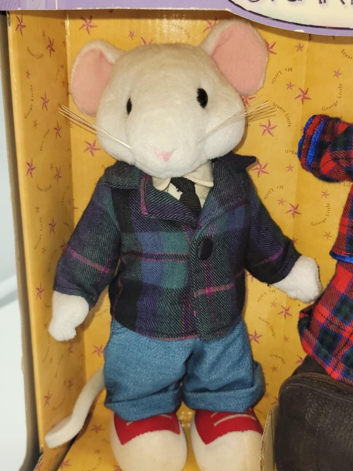 Stuart Little Travel Set Plush Doll Poseable Pajamas Suitcase NEW ...