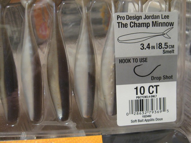 Berkley 1504855 Champ Minnow 3.4" Smelt FW Swimbait Fishing Lure for ...