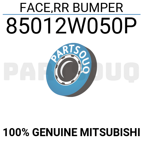 85012W050P Genuine Mitsubishi FACE,RR BUMPER | eBay
