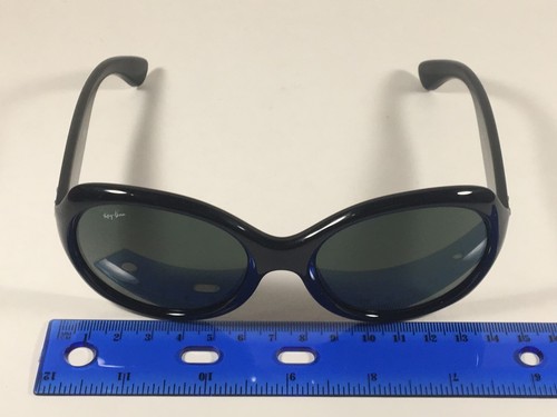 Ray-Ban RB4191 601/71 Highstreet Round Sunglasses Black Gloss Nylon ...