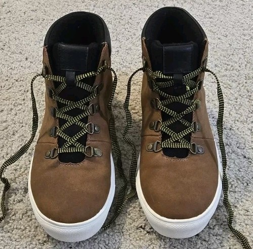 Cat & Jack Shoes Boots Boys Size 5 Brown. Mint Condition Leather! | eBay UK