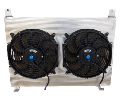 New Aluminum Shroud+Fans For 2002-2009 GMC ENVOY/CHEVY TRAILBLAZER 4.2L ...