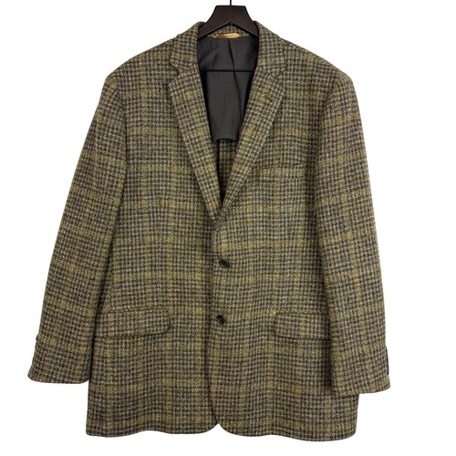 1818 Brooks Brothers Harris Tweed Fitzgerald Plaid Wool Blazer Green ...