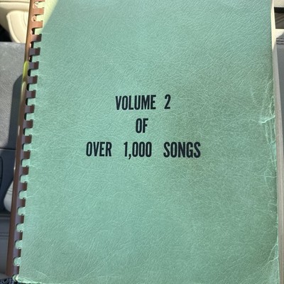 Volume 2 of Over 1000 Songs For Professional Use Only Fake Book Vintage ...
