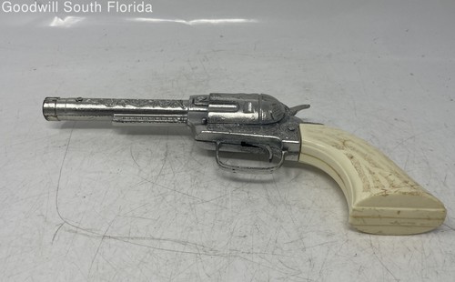 Vintage Chrome Western Revolver Ivory Handle Pony Boy Toy Cap Gun | eBay
