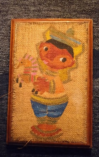 Jose Maria De Severin Vintage Portrait Oil Burlap On Board. Mexico Boy ...