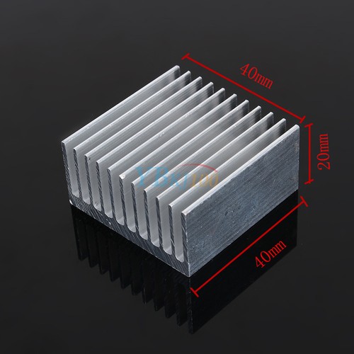 Heat sink 40mm X 40mm X 20mm IC Heat sink Aluminum Cooling Fin DIY | eBay