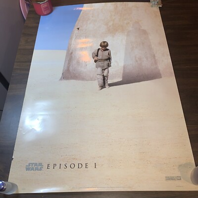 1999 Star Wars Episode 1 PHANTOM MENACE TEASER POSTER Version A, 27" x ...