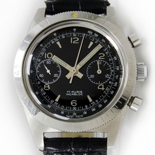 Super Squale Chronograph AA 1343 Manual Winding Vintage Wrist Watch | eBay