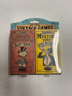 New 2pk Vintage Card Games Mystery Tonic & Cunning Concoction Gift Pack ...