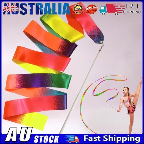 2M Dance Ribbon Kid Rhythmic Gymnastics Dance Ribbon with Twirling ...