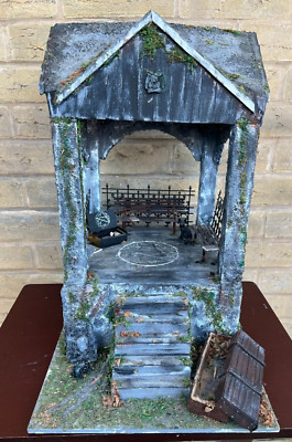 OOAK 1/12 Dolls House Miniature Gothic Crypt Mausoleum Ouija ...