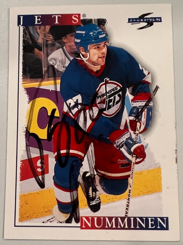 Teppo Numminen JSA Authentic Autograph Score '95-96 Pinnacle #139 | eBay