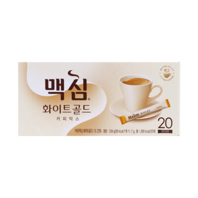 Korean Maxim White Gold Instant Coffee Mix 20stick Good Taste Rich ...