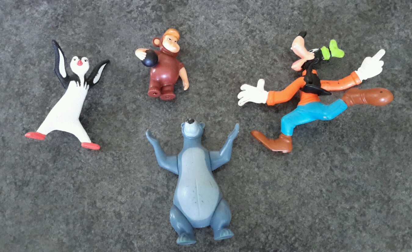 Disney Characters plastic figures figurines cake toppers Goofy Baloo | eBay