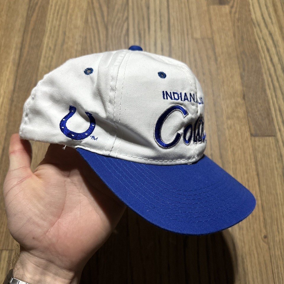 Vintage Indianapolis Colts Sports Specialty Twill Script Logo Snapback ...