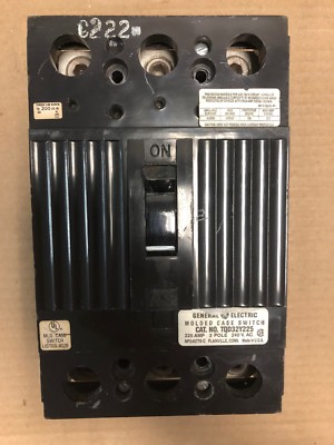 GE TQD TQD32Y225 3 POLE 225 AMP 240V MOLDED CASE SWITCH GENERAL ...