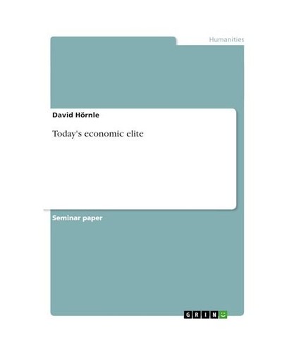 Today's economic elite, David Hörnle | eBay.de