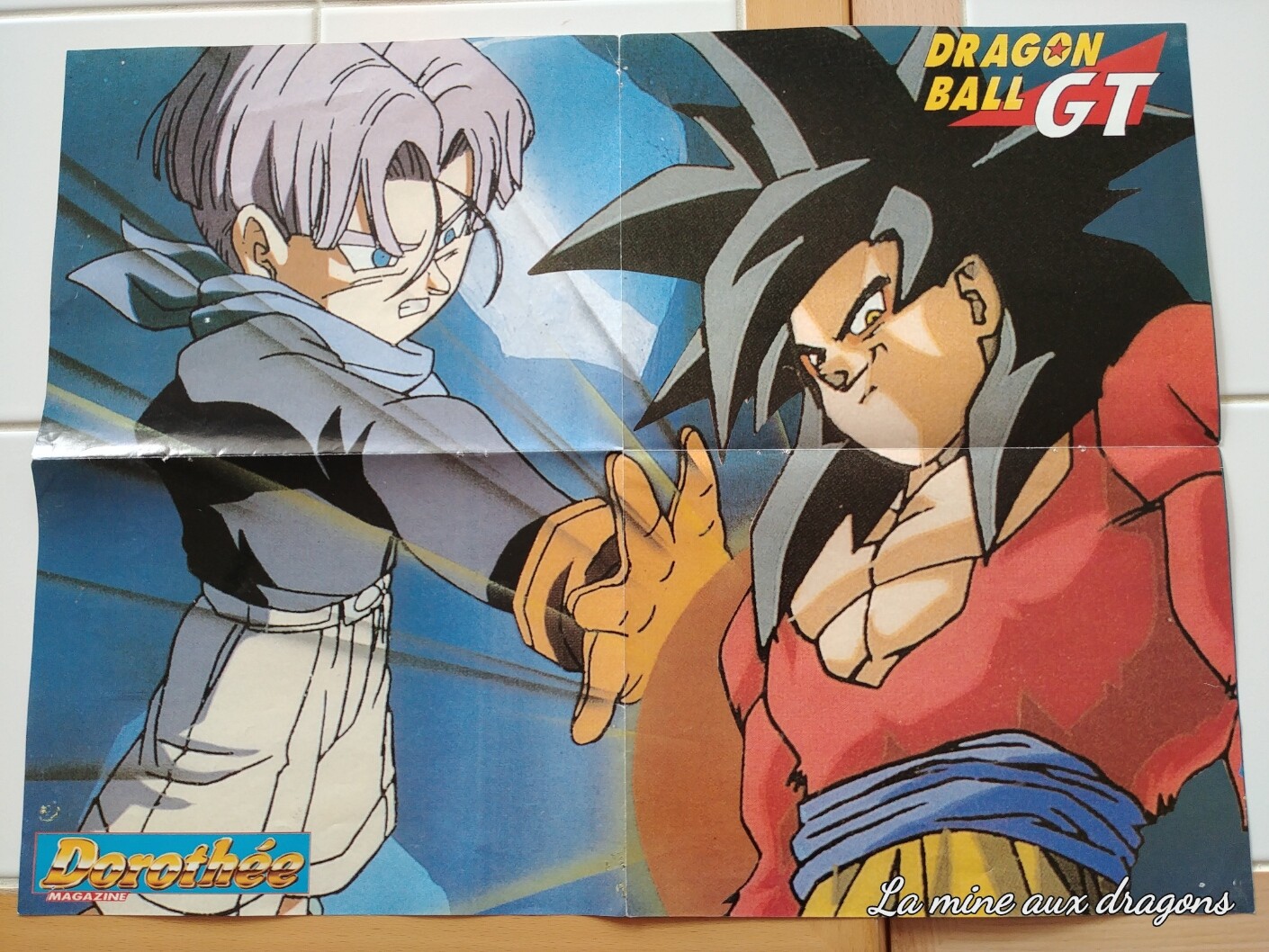 Grand Poster Dragon Ball GT Dorothée magazine mangas vintage Goku ...