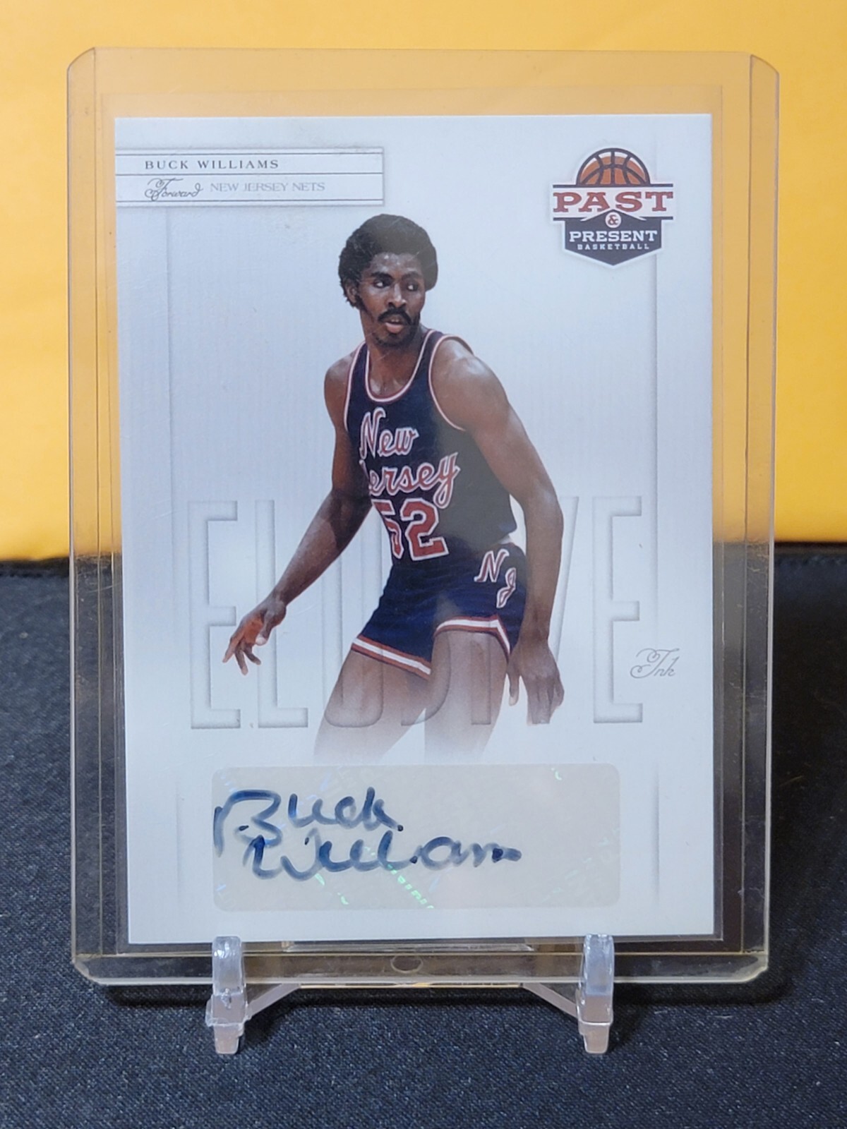 2012 PANINI PAST & PRESENT BUCK WILLIAMS NETS AUTOGRAPH ELUSIVE INK ...
