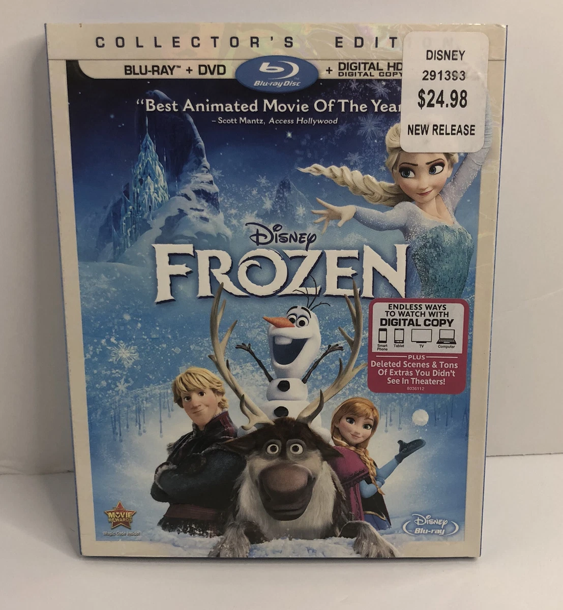 Frozen Blu Ray Disc