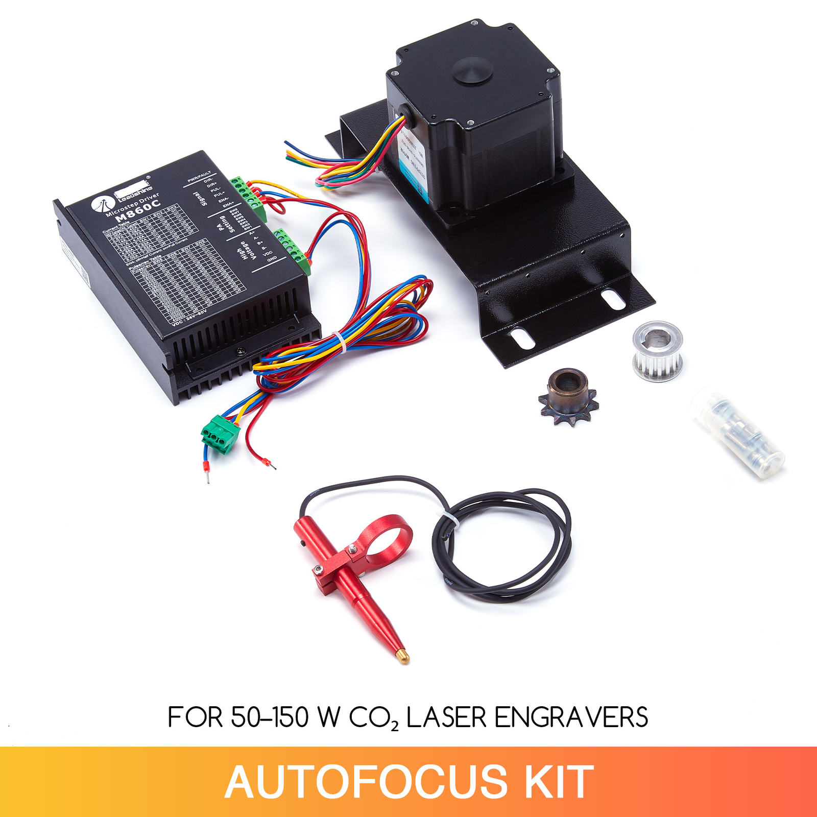 Autofocus Sensor Kit with Z-Axis Motor for 50W and up CO2 Laser ...