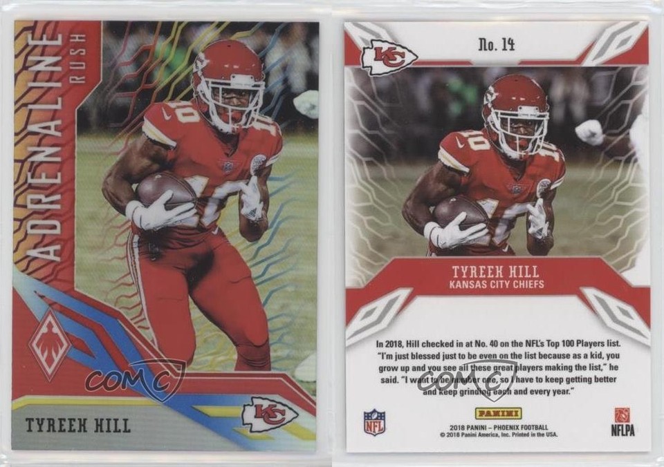 2018 Panini Phoenix Adrenaline Rush Color Burst Tyreek Hill #14 0q0 | eBay