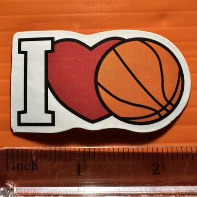 I Love Basketball Sticker NBA Sticker Basketball Decal NBA Decal | eBay